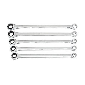GEARWRENCH 5 Pc. GearBox 12 Pt. XL Double Box Ratcheting Wrench Set, Metric - 85987