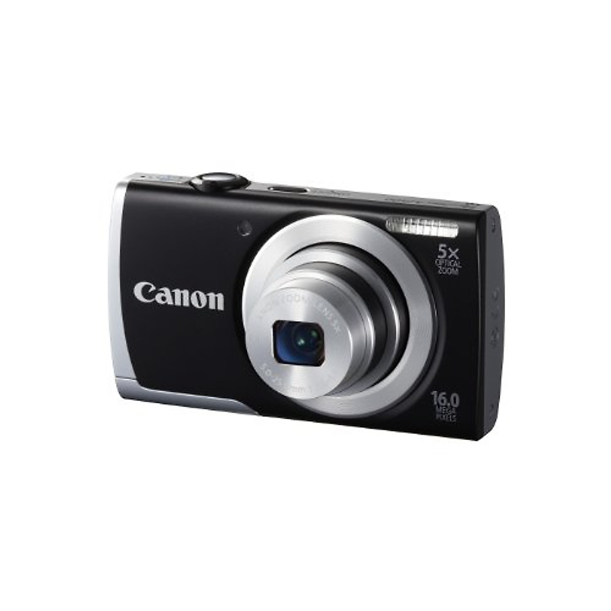 Canon PowerShot A2500 16.0 MP Digital Camera with 5X Optical Zoom and 720p HD Video Recording (Black)