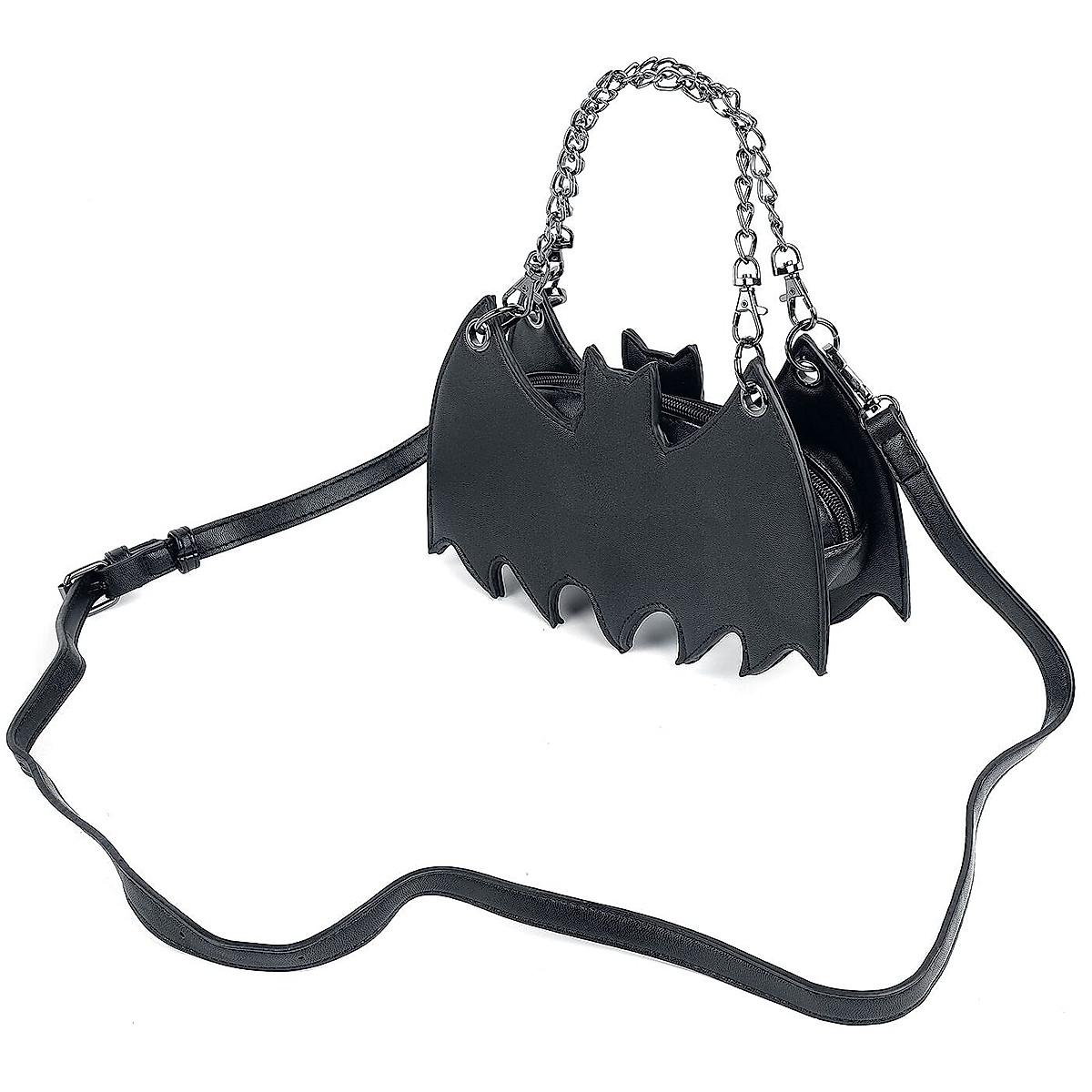 Lost Queen Black Celebration Gothic Bat Horror Girls Ladies Shoulder Handbag