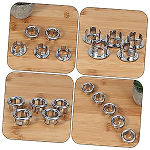 20pcs Wash Basin Overflow Ring Sink Overflow Ring Bathtub Decor Sanitary Sink Ring Basin Rings Bathroom Kitchen Sink Bath Tub Accessories Household Pot Supplies Plastic Plating