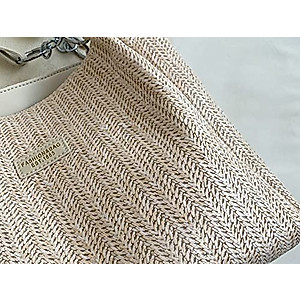 Woven Straw Bag Summer Women Large Fashion Shoulder Bag Casual Beach Travel Students Tote Bag