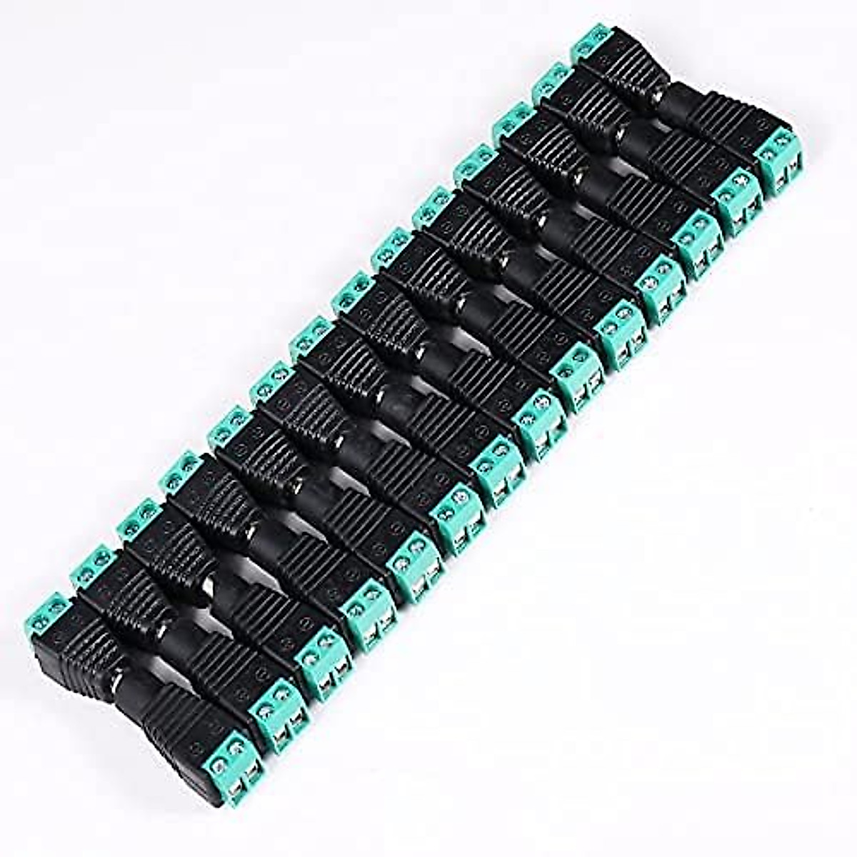VFLTOOL 28PCS Upgraded DC Power Connector 12V 14PCS Male + 14PCS Female Adapter 2.1 X 5.5MM DC Power Jack Plug Connector for CCTV Camera, Led Strip Light Cable Wire