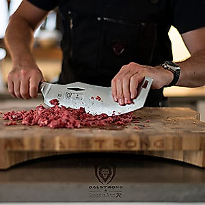 Dalstrong Rocking Cleaver Knife-12- Gladiator Series 'R'-Limited Edition- Collector Set -Razor Sharp-Black Handle-Giftable Meat, Vegetable Knife-w/Sheath-NSF Certified