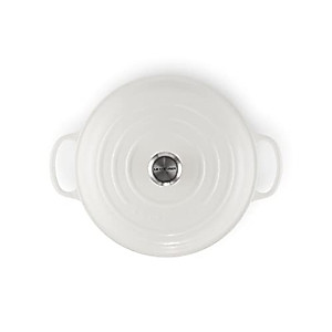 Le Creuset Enameled Cast Iron Signature Braiser, 3.5 qt., White