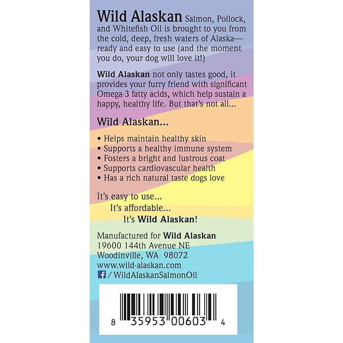 Wild Alaskan Skin & Coat Salmon Oil Based Omega-3 Supplement for Dogs, 16 fl.oz.