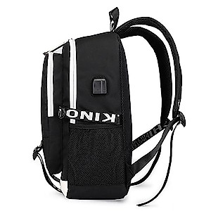 FSRONGXI 17Inch Bankugo Backpack Toga Laptop Backpacks Large Casual Daypack Anime Backpack with USB Charging Port (A)