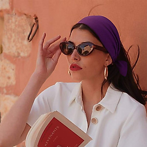 DRESHOW 6 PCS Adjustable Headbands for Women Knotted Headbands Elastic Non-Slip Fashion Hair Bands for Workout Sports Running Yoga