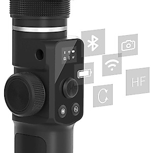 FeiyuTech G6 Max Camera Gimbal Stabilizer for Lightweight Mirrorless/Action/Pocket Camera,Smartphone, for SonyZV1 a6300/a6500 Canon 200D M50, for iPhone12 Pro Max GoproHero 8/9 Android app,Max 2.4lb