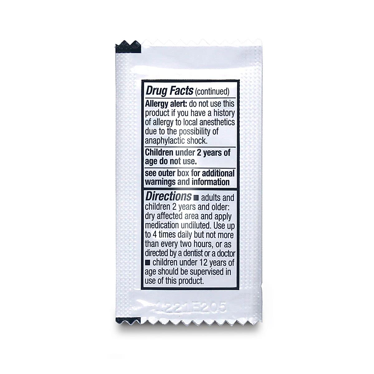 Oral Pain Relief, 0.75 Gram Packets (Box of 144)