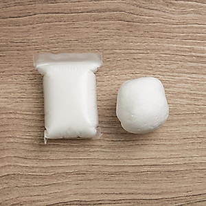 White Air Dry Foam Clay Total 8oz - Super Soft Modeling Clay for Kids Age 3-12, Ultra Light, Safe & Non-Toxic Molding Clay, Perfect for Arts & Crafts, Gift for Boys and Girls, 24-Set of 0.33oz Bags