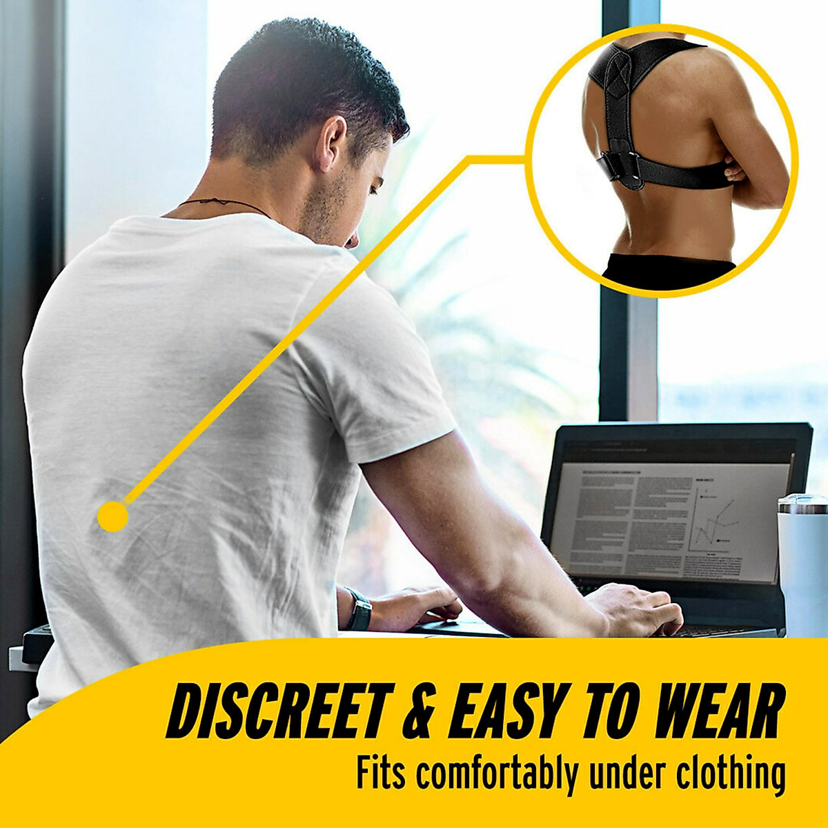 FUTURO Posture Corrector, Fits Men and Women, Helps Promote Better Posture, Back Support, Doctor Developed, Adjustable