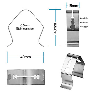 LittleGood Universal A Style Meat Thermometer Probe Clip for Ambient Temperature Reading Upgraded Meat Thermometer Probe Holder for BBQ Smoker Oven Grill (Set of 2)