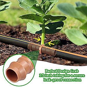 Gardrip 36 Pieces Drip Irrigation Kit：Drip Irrigation Parts for 1/2 Inch Drip Irrigation Tubing with 17mm 0.600" ID Drip Barbed Connectors Including 12 Couplings 10 Tees 6 Elbows 6 Plugs 2 Crosses