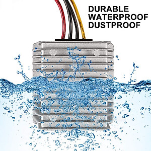 DC Voltage Reducer Converter, MELIFE Waterproof Automatic Buck Boost Converter DC-DC 8V-40V to 12V 6A 72W Step Down Up Power Supply Regulator Module Transformer