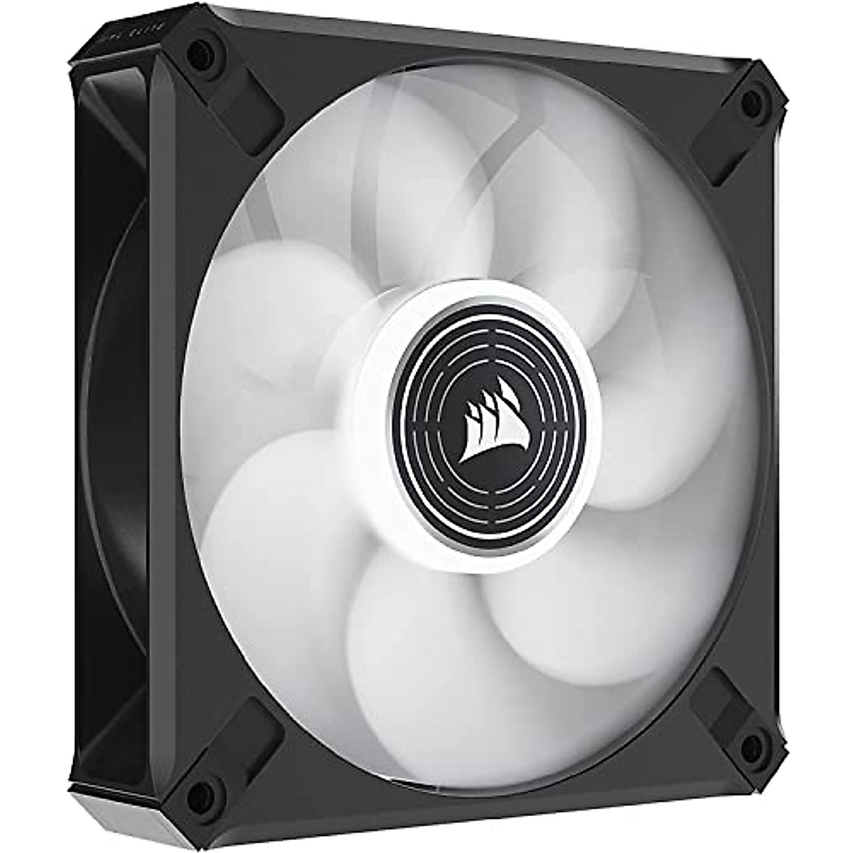 CORSAIR ML120 LED Elite, 120mm Magnetic Levitation White LED Fan with AirGuide, Single Pack, Black
