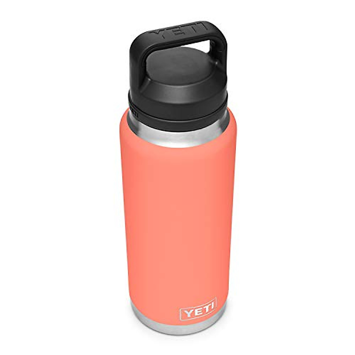 YETI Rambler 36 oz Bottle, Vacuum Insulated, Stainless Steel with Chug Cap, Coral