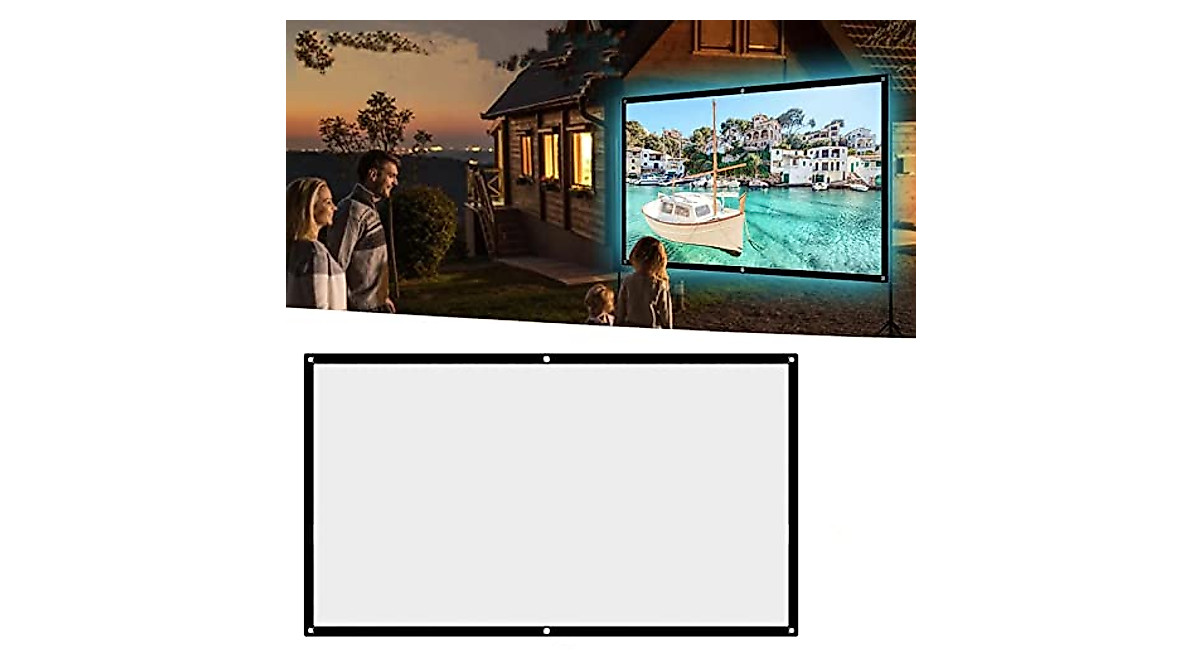 YXCUIDP Portable Projector Screen for Indoor & Outdoor Movies