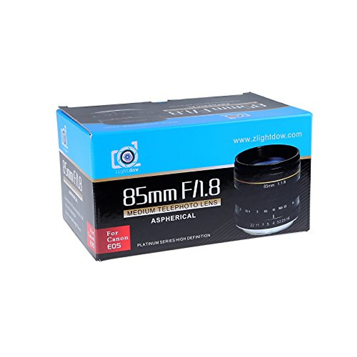 Lightdow 85mm F1.8 Medium Telephoto Manual Focus Full Frame Portrait Lens for Canon EOS Rebel T8i T7i T7 T6 T3i T2i 4000D 2000D 1300D 850D 800D 600D 550D 90D 80D 77D 70D 50D 6D 5D etc