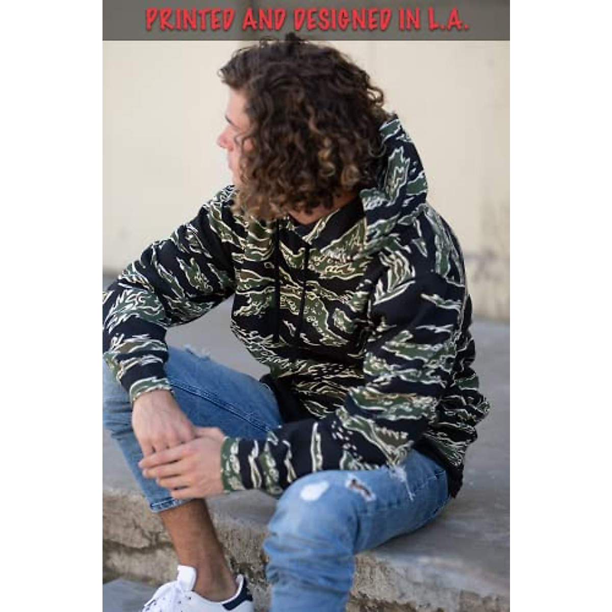 ShirtBANC Camouflage Sweater Unisex Blank Sweatshirts Camo Hoodies, XS-3XL