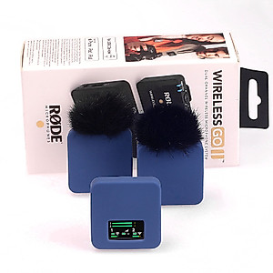 Silicone Case for RODE Wireless Go II/RODE Wireless GO 2 Wireless Microphone System, Compatible with Rode Wireless Go I & Rode Wireless Go II (Gray)
