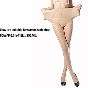 JONAO 2 Pairs Women's Ultra Sheer Pantyhose,Tights Silk Stockings with Reinforced Toes, Black+gray, Large Plus