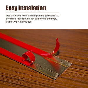 Floor Threshold Strips Vinyl Transition Strips Tile to Laminate 4cm Wide,t-Shape Indoor Reducer Flute,Wood/Carpet Edge Transition (Color : White)