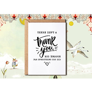 NTVShop There Isn't A Thank You - Nurse Thank You Card Doctor Thank You Card Emergency Response Thank You Card Healthcare Worker