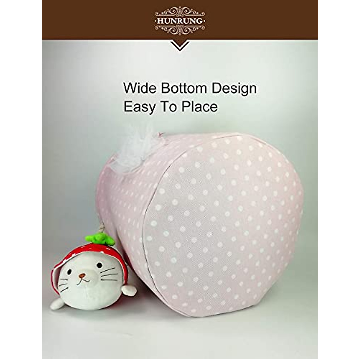 HUNRUNG Large Laundry Hamper,Cartoon Organizer Bin for Children Nursery,Toys,Laundry,Children Clothing,Gift Baskets (Swan)