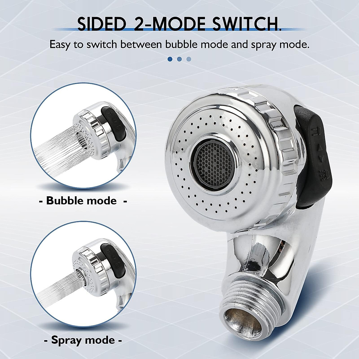 LukLoy Shampoo Bowl Sprayer Hose Replacement, 1/4" Nut Professional Salon Sink Stainless Steel Hose for Sink Shampoo Bed