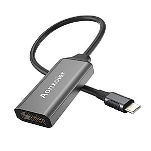 USB C to HDMI Adapter (4K@30Hz，1080P@60Hz),USB Type-C to HDMI Adapter [Thunderbolt 3 Compatible] Compatible with MacBook Pro,Samsung Galaxy S9/S8, Surface Book 2, Dell XPS 13/15, Pixelbook More