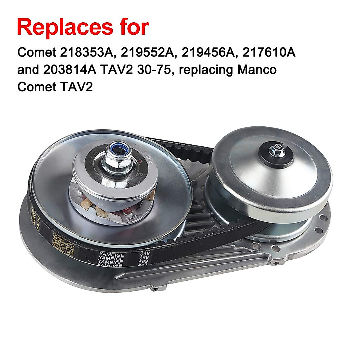 WATERWICH Go Kart 212CC Torque Converter Clutch Kit Replacement for Comet TAV2 218353A 3/4" 30-75 Manco 10T #40/41 and 12T #35 Chain CVT 30 Series Engine Clutch