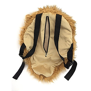 3D Animal Head Backpack Bag Backpack tiger/Lion/leopard/black bear Head Backpack Bag Knapsack and Wall Mount (lion)