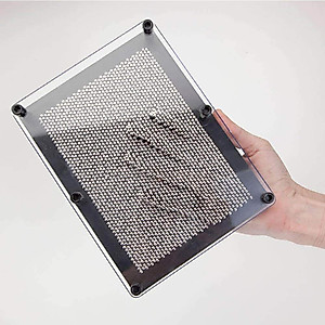 AIXICWXI 3D Metal Pin Art Toy 3D Art Sculpture Metal Pin Hand Face Model Office Decoration Desk Toy Challenge Senses Sculpture Pins Craft Toys for Kids and Adult