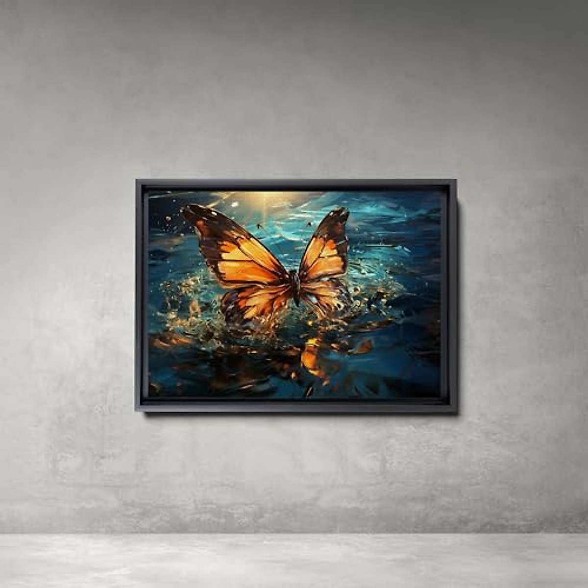 Abstract Painting Buy Canvas Wall Art, Butterfly Painting Art, Butterfly canvas, bedroom Butterfly wall art,Watercolor abstract Butterfly canvas painting