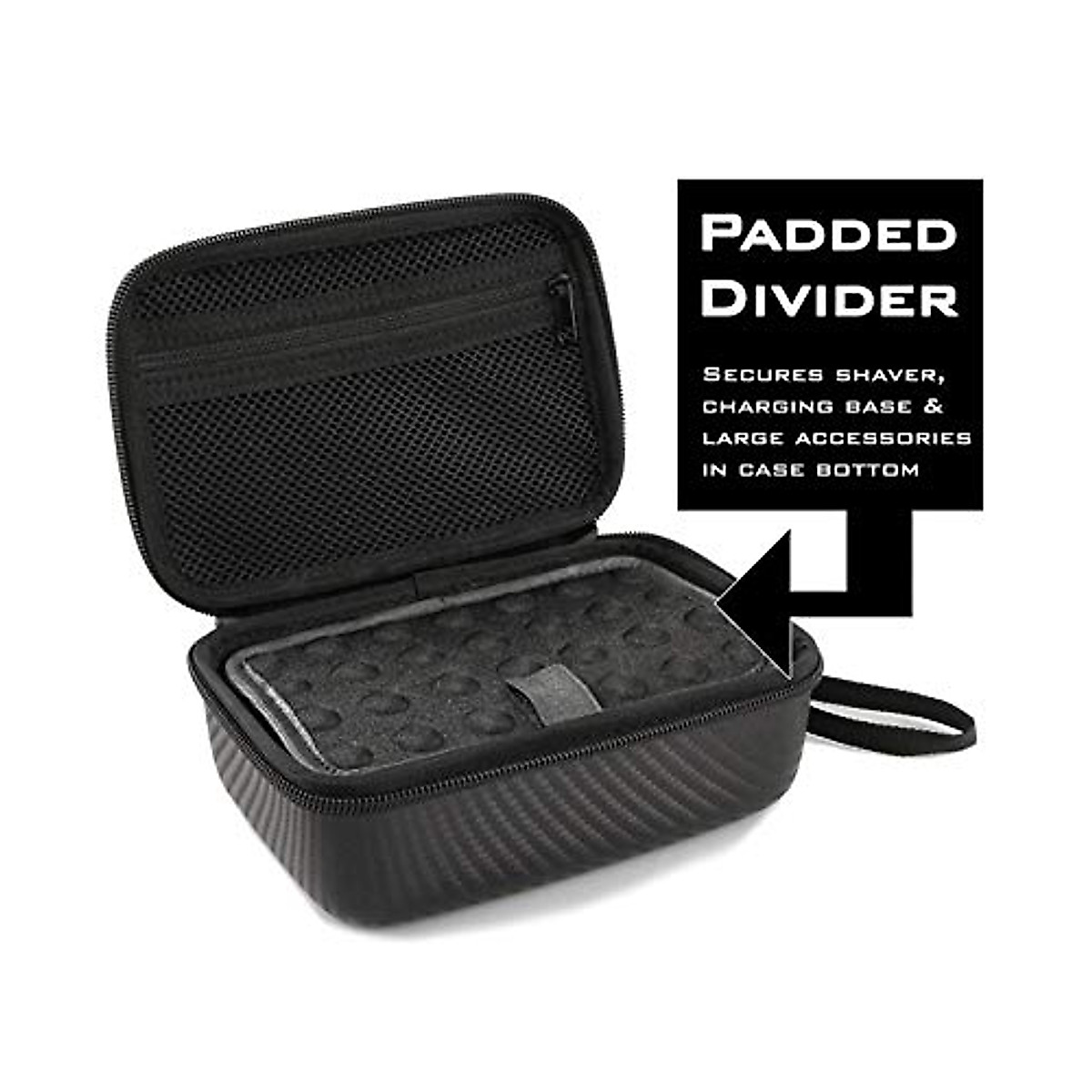 CASEMATIX Hair Clipper Guard Blade Holder Case for Barbers and Stylist Compatible with 12 Metal Andis, Oster, Wahl, Babyliss Detachable Clippers Metal Guards - Blade Storage Case Only