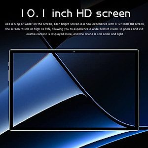 SWR 10.1 inch Smartphone Tablet PC Android 12 System HD ISP Screen,Tablet Computer 10+ with Bluetooth 5.0 and Fingerprint ID,12GB RAM 512GB ROM 8000mAh Big Battery,Dual SIM and SD Card,Sliver