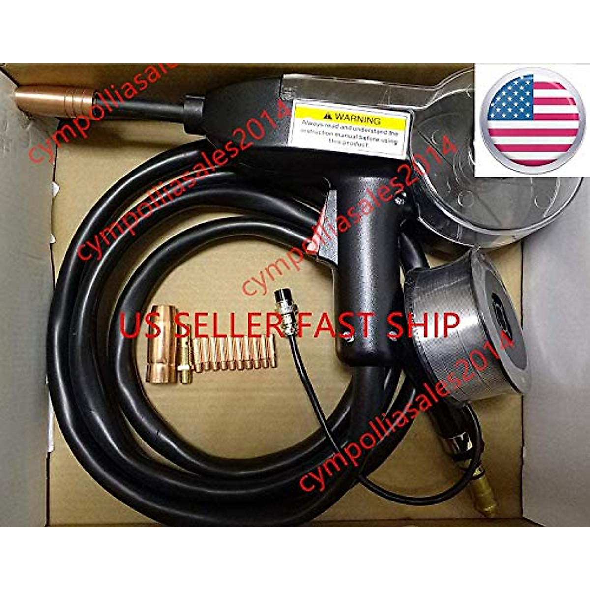 MIG Spool Gun 10' 130A fits Eastwood MIG 135/140/180/250, MP250i aluminum welding