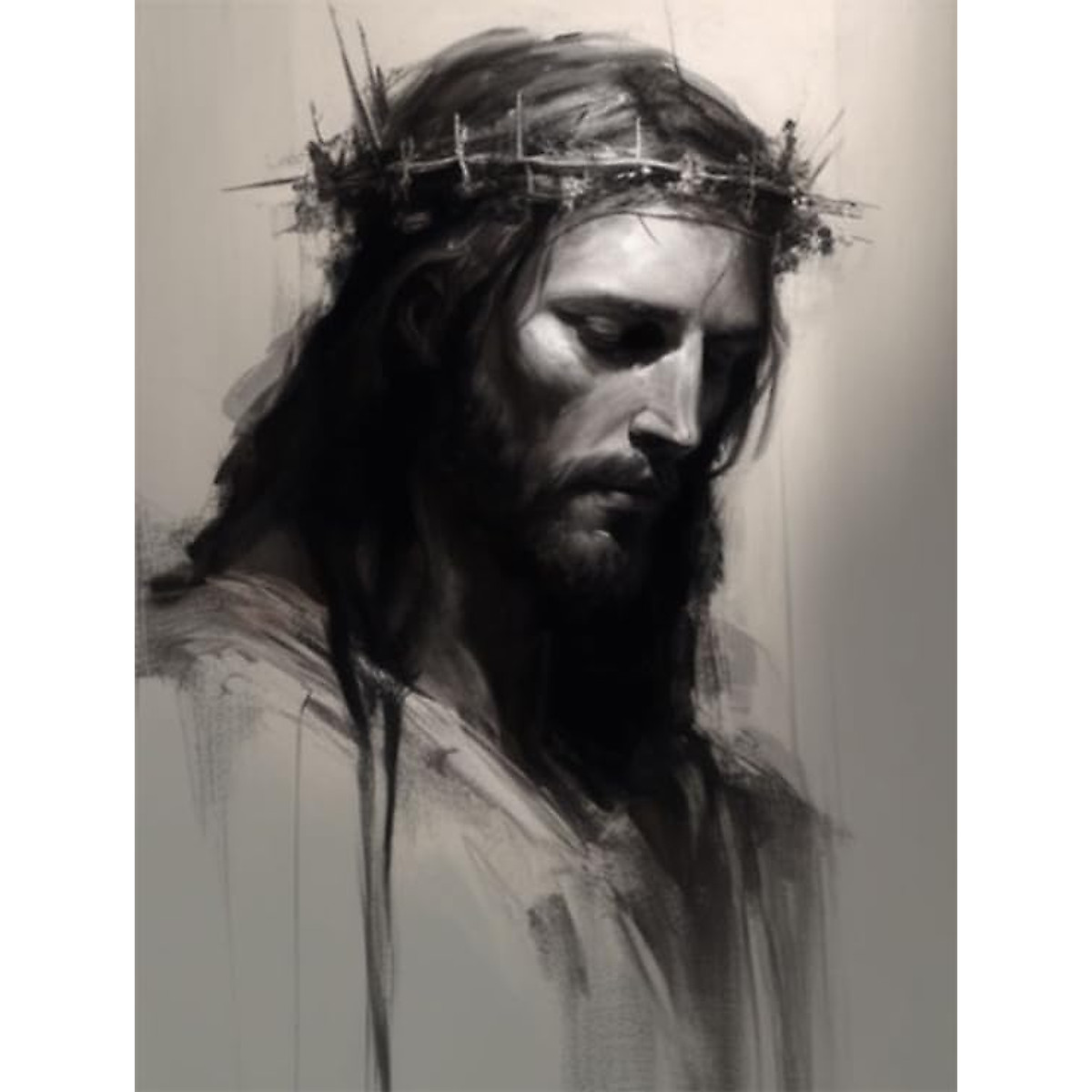 Calm Jesus Myth Diamond Painting Kits for Adults,5D DIY Round Full Drill Cross Stitch Crystal Rhinestone Embroidery Paintings Arts Crafts 20 * 24inch