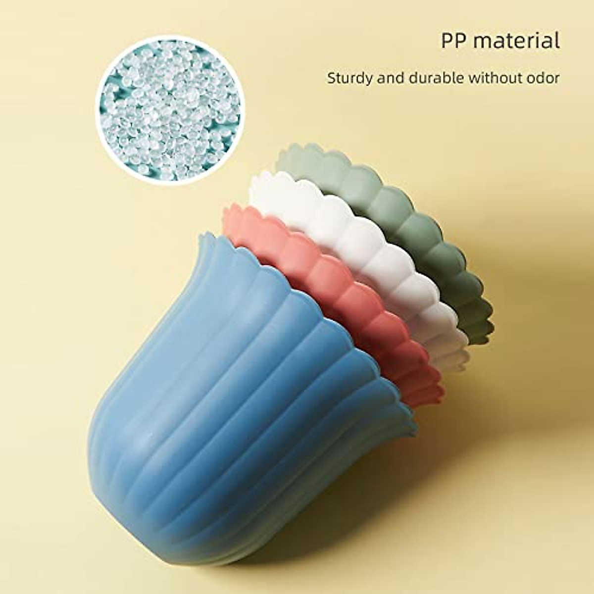 KAYKAI 2 PCS Hanging Trash Can Kitchen Compost Bin,Under Sink Trash Can Wall Mounted Food Waste Bin,Over-Cabinet Garbage Trash Can for Collecting Food Scraps,White&Green