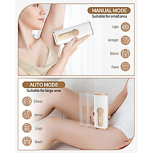 IPL Hair Removal, Laser Hair Removal with Cooling for Women and Men, AMOTAOS 3-in-1 At-Home Permanent Hair Removal Device 9 Levels Upgrade 999900 Flashes for Face Armpit Arm Bikini Line Leg Whole Body