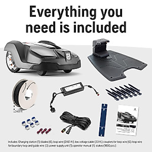 Husqvarna Automower 430X Robotic Lawn Mower with GPS Assisted Navigation, Automatic Lawn Mower with Self Installation and Ultra-Quiet Smart Mowing Technology for Medium to Large Yards (0.8 Acre)