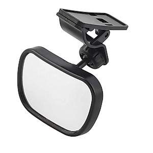 ZogeeZ Baby Rear View Car Mirror - Wide View for Better Viability - Shatter-Resistant Seat Safety for Infants, Children, or Toddlers - Suction or Clip-On Mounted Visor - 3"x2" size