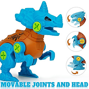 8 Pack Take Apart STEM Dinosaur Toys for Kids 3-5 Prefilled Dinosaur Eggs Learning Educational Building Construction Set for Toddlers Boys Girls Age 3 4 5 6 7 8 Year Old Birthday Gifts