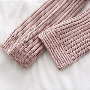 6 Pack Toddler Baby Cable Knit Ankle Leggings Pants Footless Winter Tight Stockings for Girls
