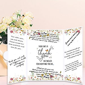 Roetyce Thank You Party Decorations, Floral Thank You Guest Book, Jumbo Thank You Card, Thank You All You Do Signature Board, Thank You Gift for Teacher Staff Coworker, We Appreciate You Decorations