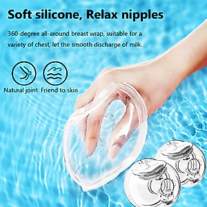 Huayuet Wearable Breast Pump Hands Free Double Portable Breast Pumps 3 Mode 16 Levels Suction Breastfeeding Milk Collector Electric Breastpump|BPA Free| Gift for Women