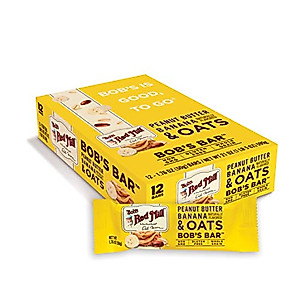Bob's Red Mill Peanut Butter Banana and Oats Bob's Bar (Case of 12)