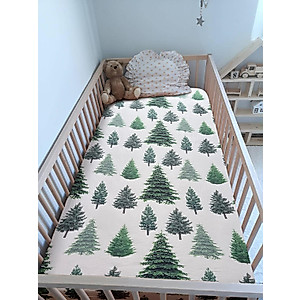 Soft Fitted Crib Sheet, Stretchy and Breathable Toddler Crib Sheet for Boys and Girls, Fits Standard Crib and Toddler Mattress