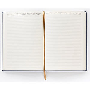 DesignWorks Ink Cloth Bound Personal Journal, Blue - Make it Happen