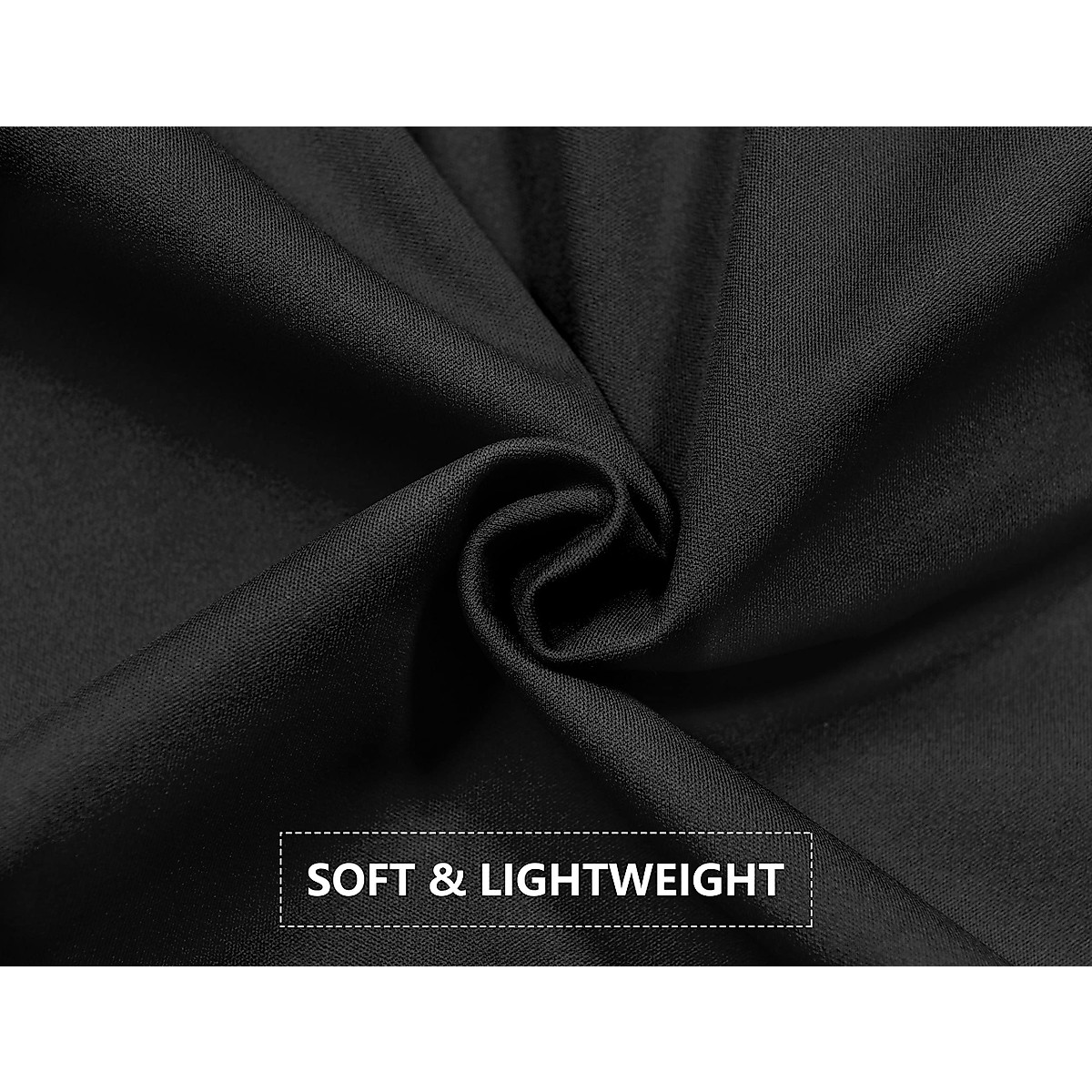 Little Donkey Andy Men's Lightweight Hooded Softshell Jacket for Running Travel Hiking, Windproof, Water Repellent Black Size L